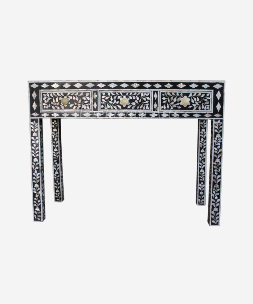 Mother Of Pearl Console Table - Leelawati Arts