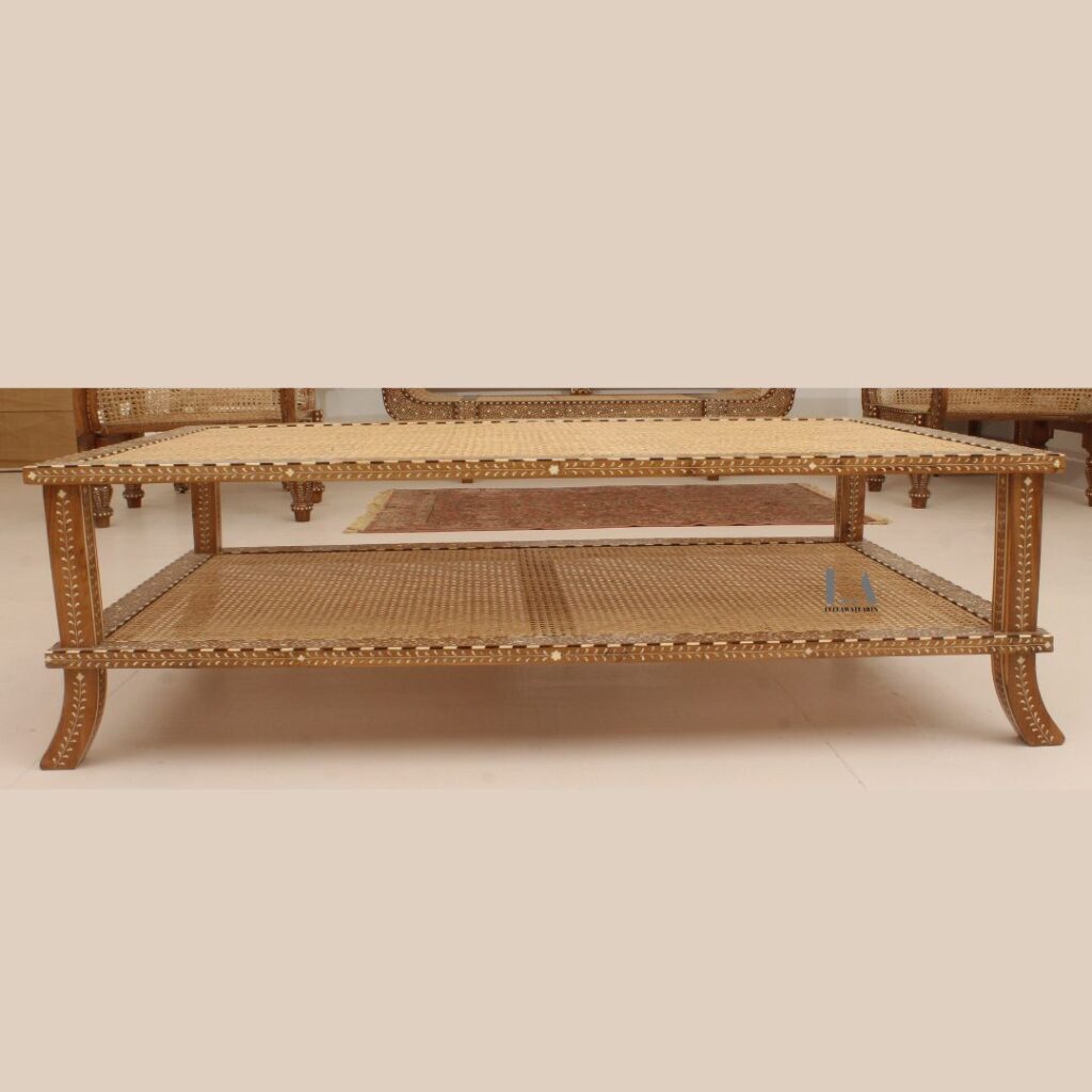 Leelawati Arts Home Décor Wood Bone Inlay Center Coffee Table | Wood ...