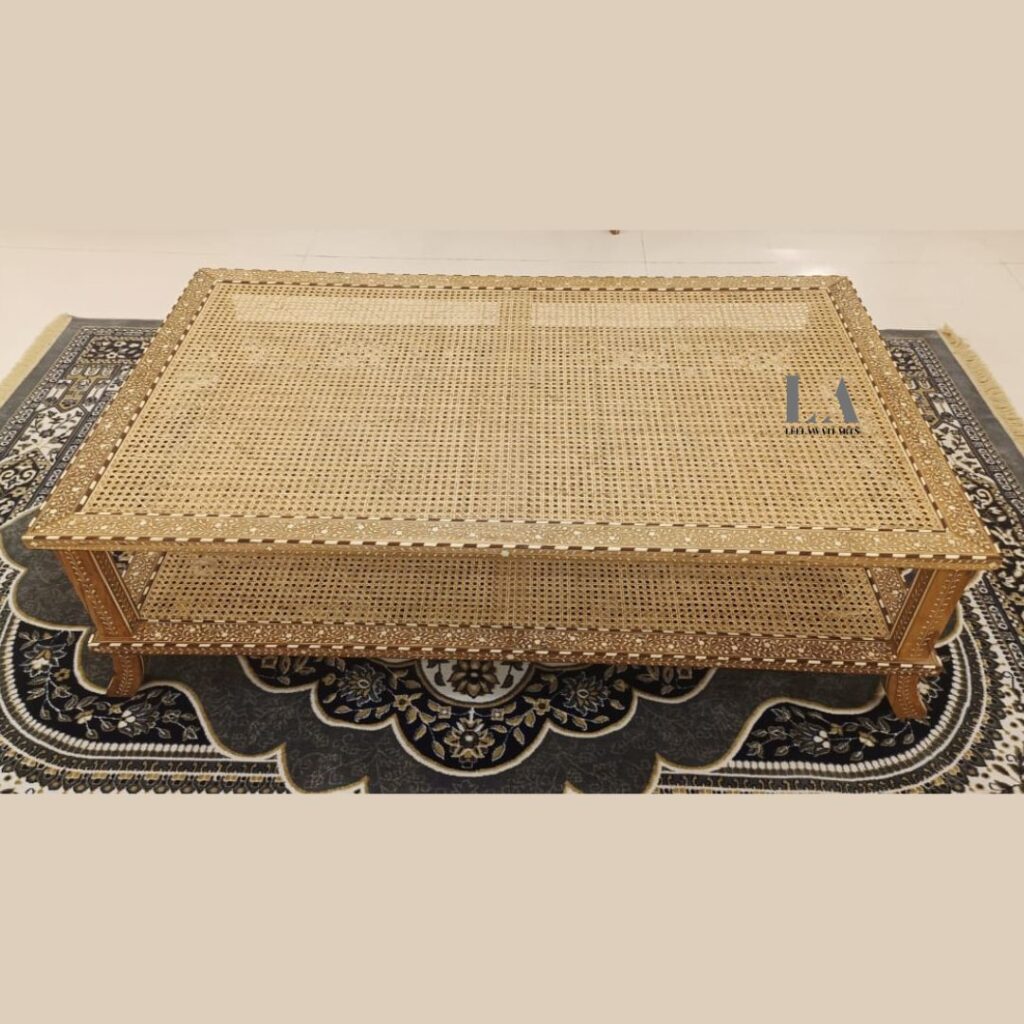 Leelawati Arts Home Décor Wood Bone Inlay Center Coffee Table | Wood ...
